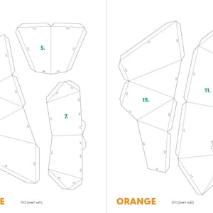 DIY Paper Fox With Paws, Polygonal Animal Trophy, Papercraft Pattern ...