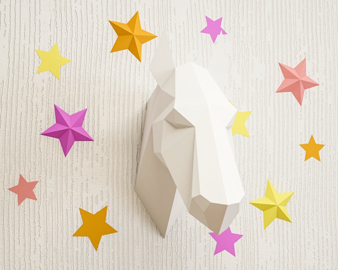 Background Stars for Papercraft 3D Sculptures, Paper Crafts Cut ...