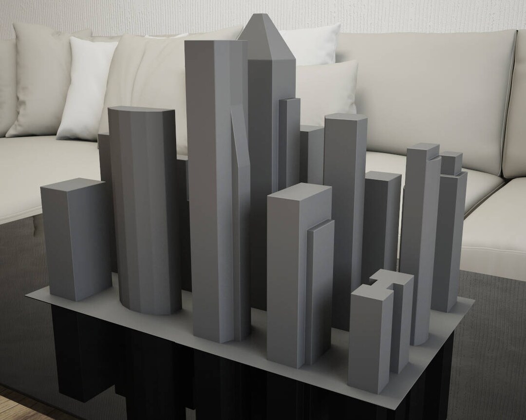 Papercraft New York City, 3D Paper Craft Buildings, PDF Printable Paper ...