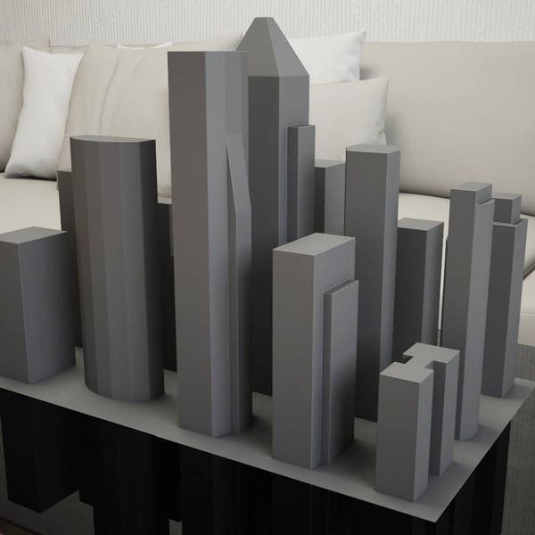 3d Paper Model Buildings - Etsy