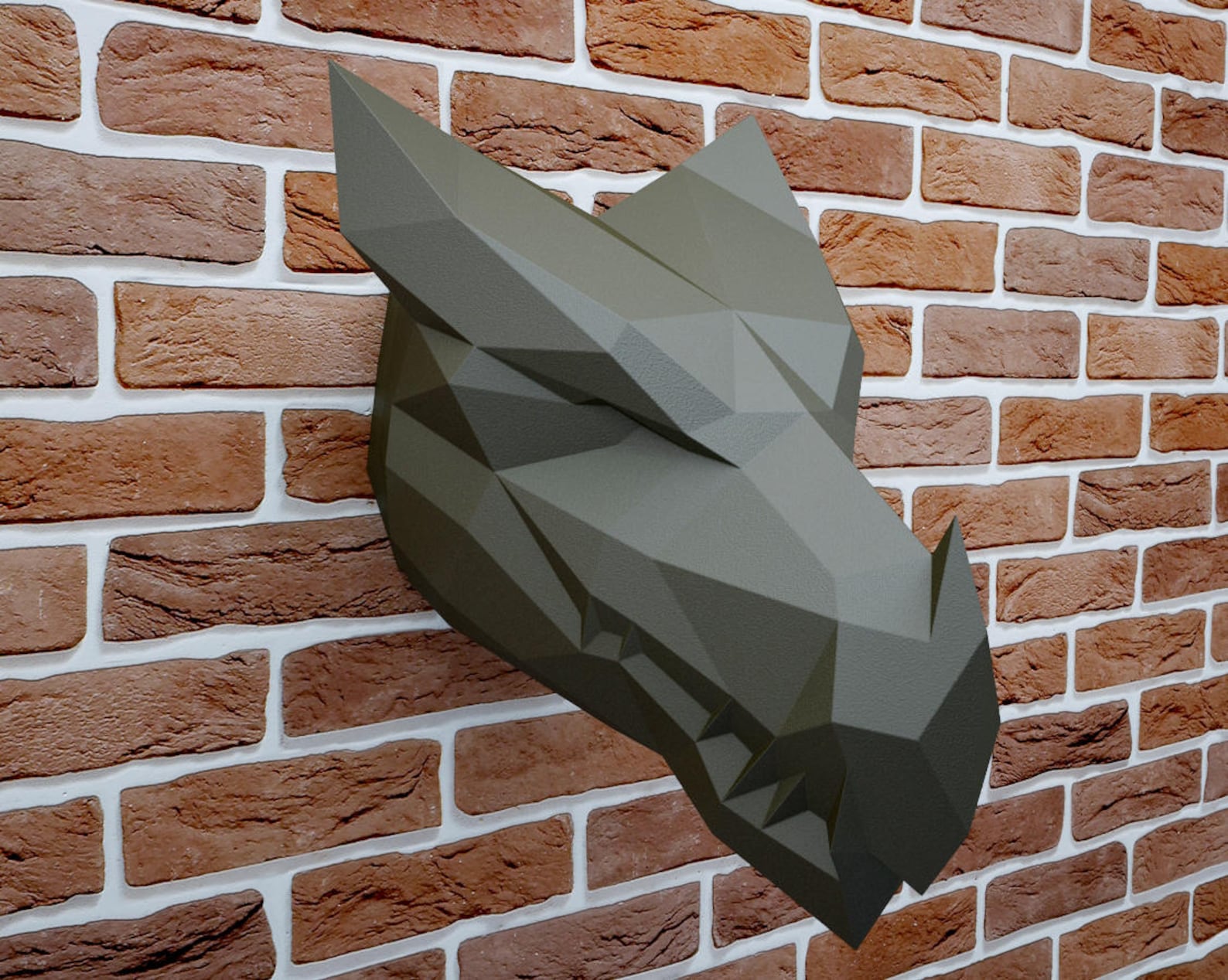 Papercraft Dragon Head Trophy papercraft 3D paper model DIY | Etsy