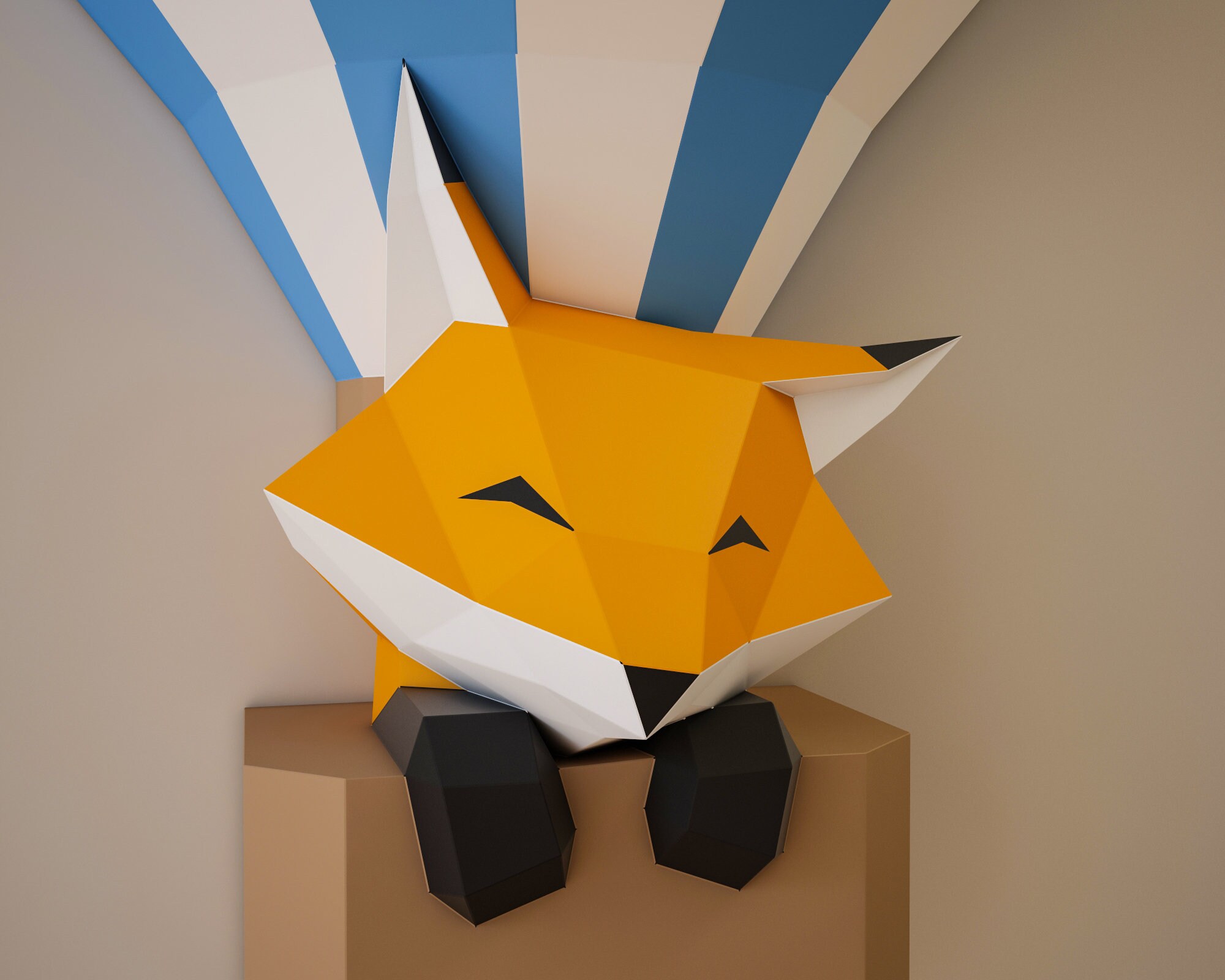 Papercraft Balloons and Clouds Paper Craft Sky Panorama Moon - Etsy Canada