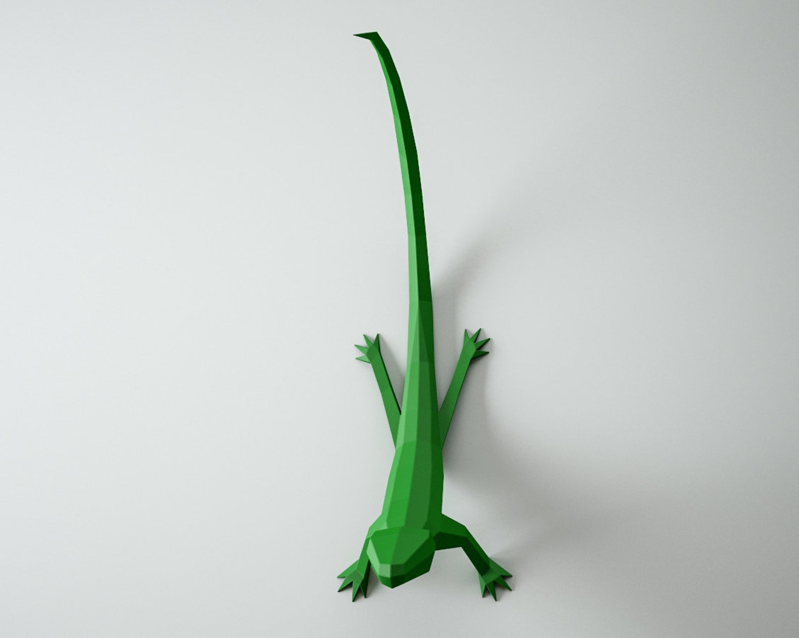 Papercraft Lizard, 3D paper craft lacertian, papercraft PDF template ...
