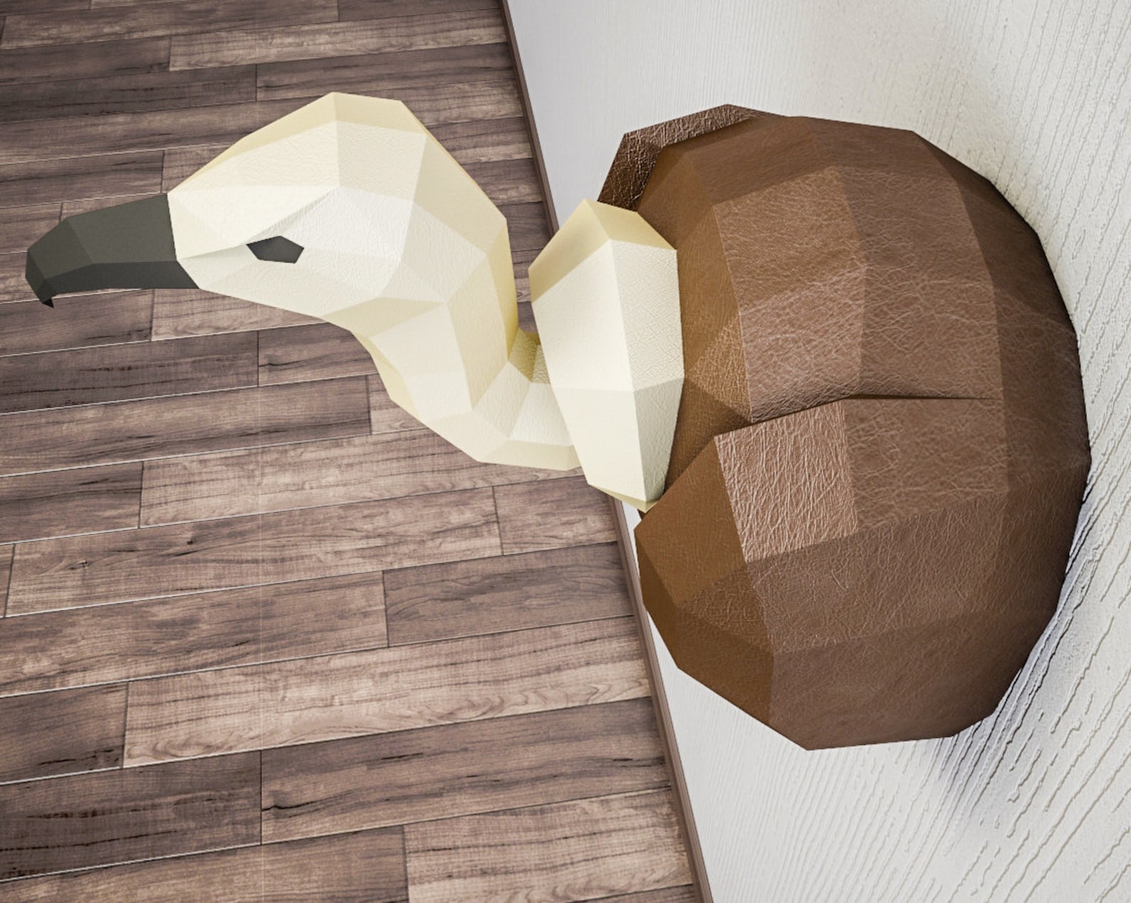 Paper Model Vulture 3D, Griffin, Condor, Eagle Animal Trophy DIY Gift ...