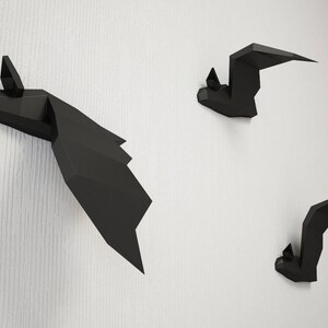 Papercraft Bat, DIY Paper Craft Project, How to Make Ideas, Simple 3D ...