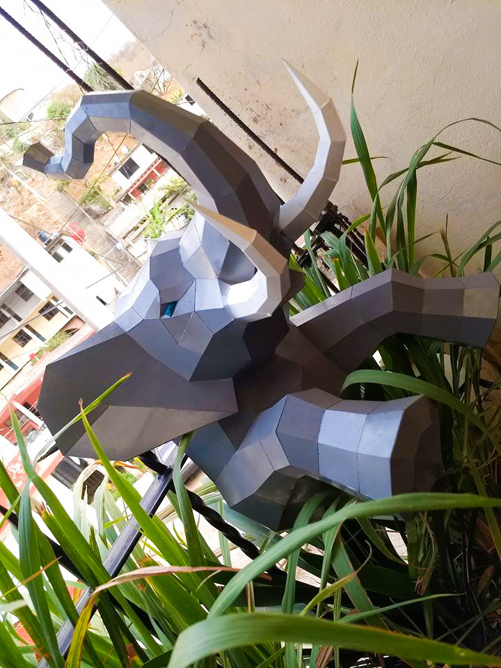 3D Papercraft Elephant DIY paper craft model Art Project | Etsy