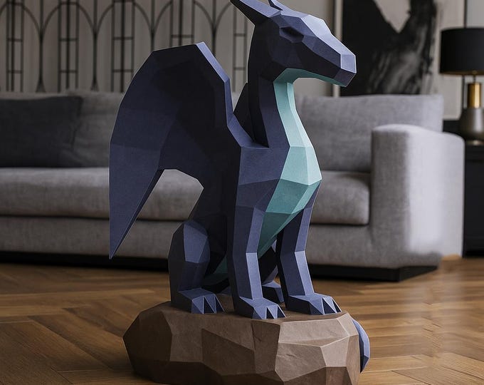 DIY papercraft dragon: Turn this printable PDF pattern into an ...
