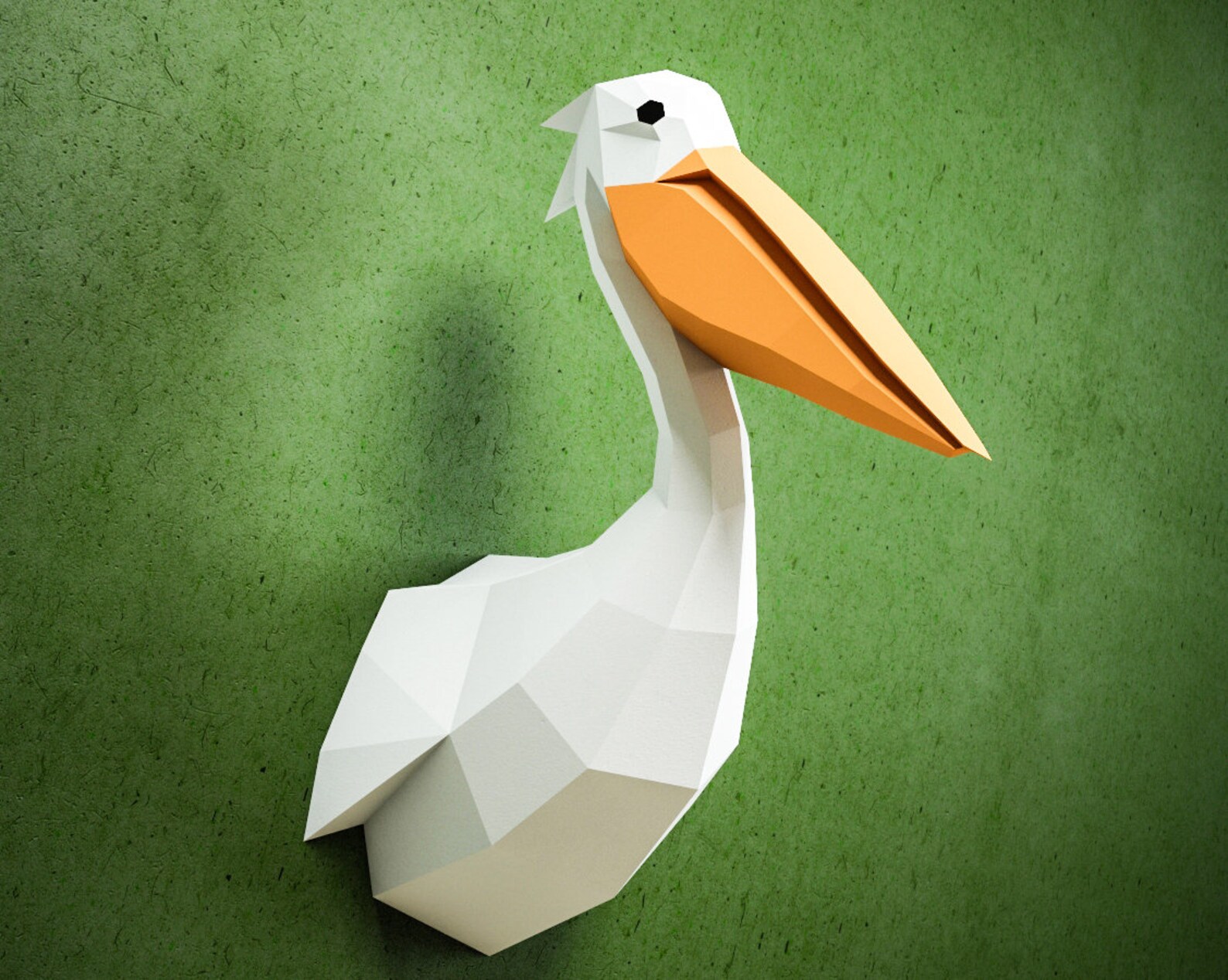 DIY Paper Pelican 3D Papercraft Sculpture Paper Craft Model - Etsy ...