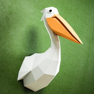 DIY Paper Pelican 3D, Papercraft Sculpture, Paper Craft Model, Low Poly ...
