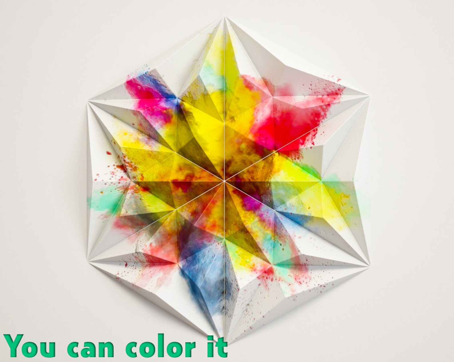 Papercraft 3D Mandala, Geometric Pattern, Home Wall Decor, Papercraft ...
