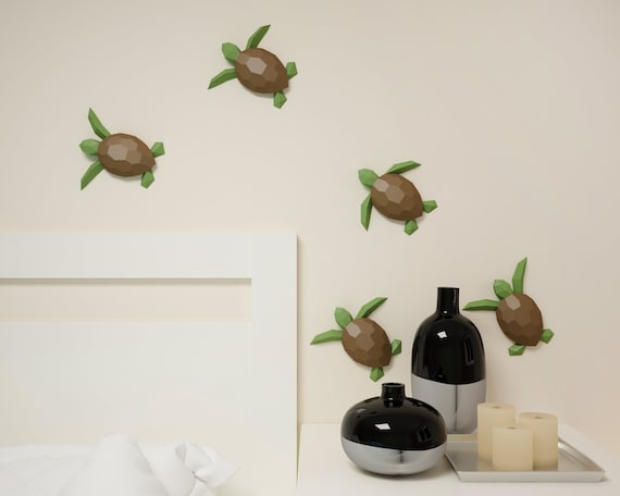 Papercraft Turtles Paper Craft Turtle Model Tortoise PDF | Etsy