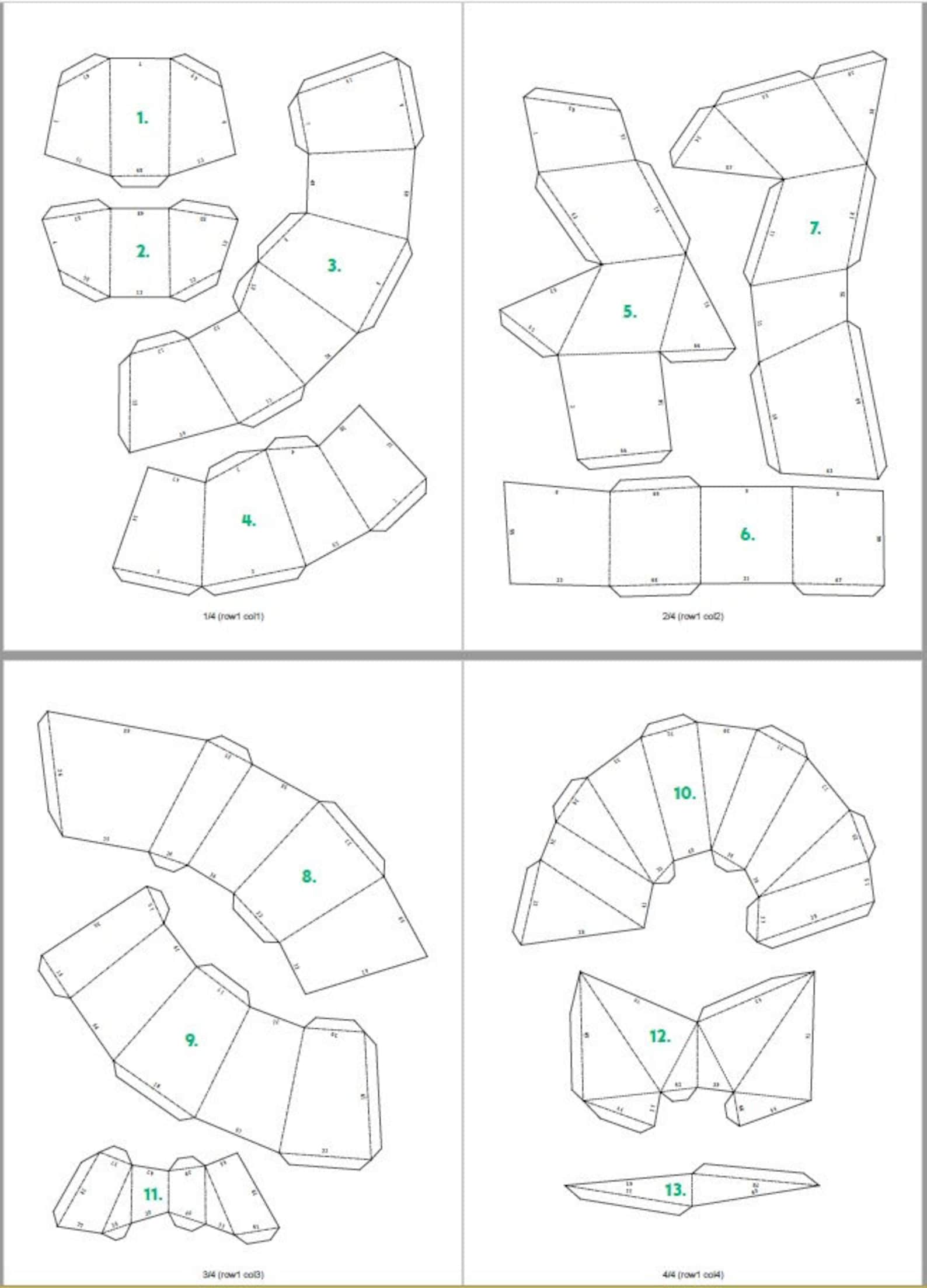 Easy Papercraft Template Simple Whale Model DIY Paper Craft - Etsy Canada