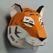 DIY Papercraft Tiger, Paper Craft Model Template, Night Lamp Light, 3D ...