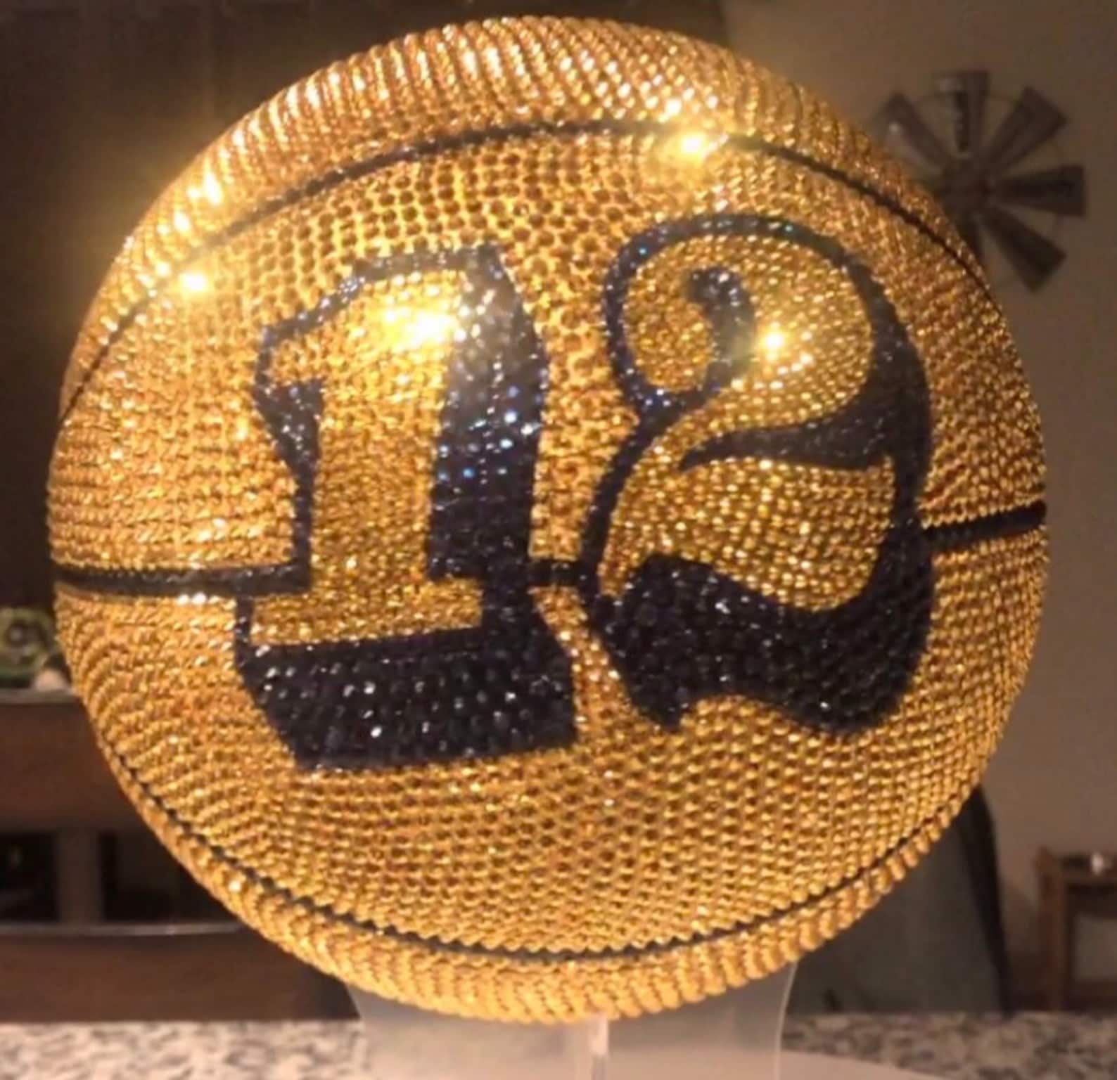 Rhinestone Crystal Basketball - Etsy