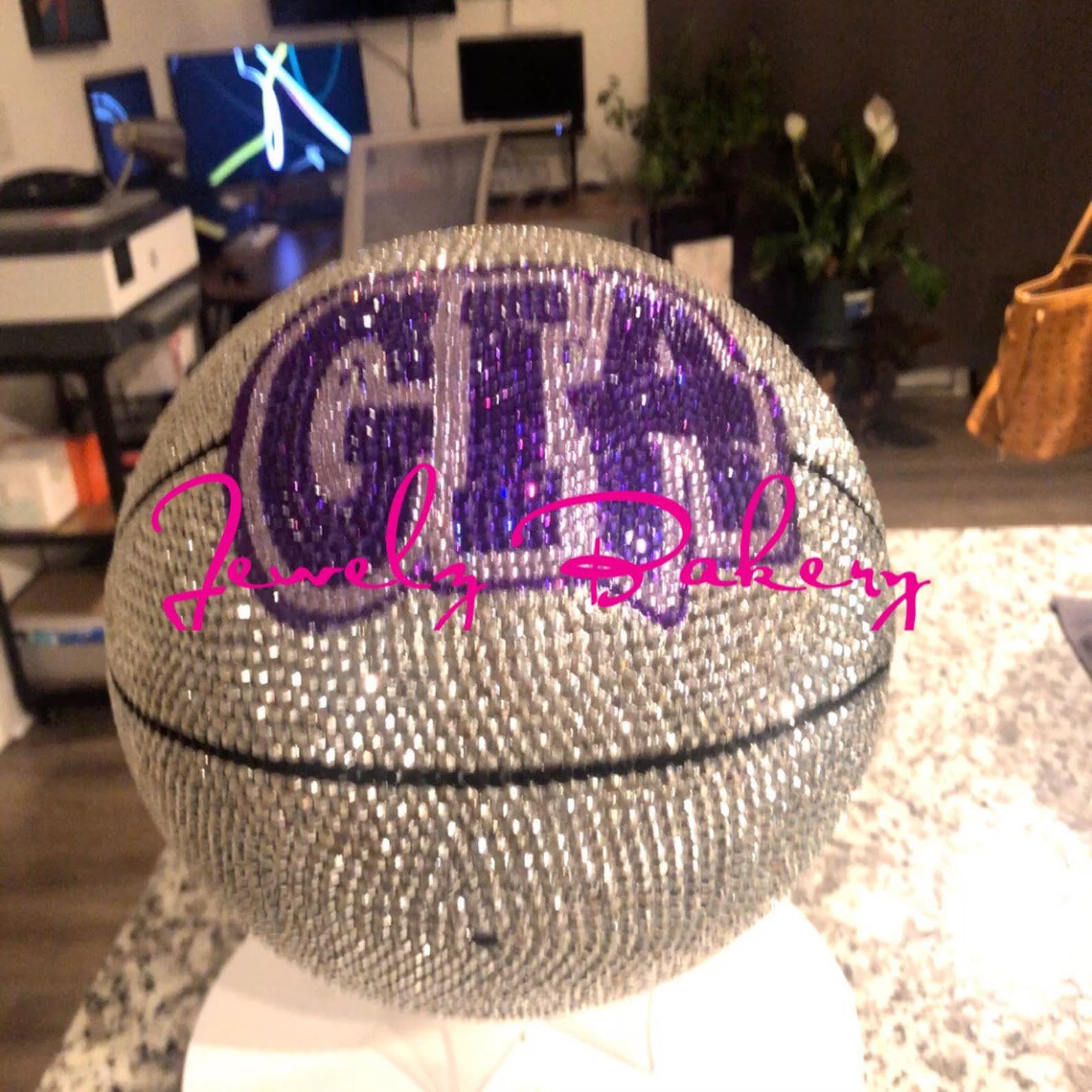 Rhinestone Crystal Basketball - Etsy