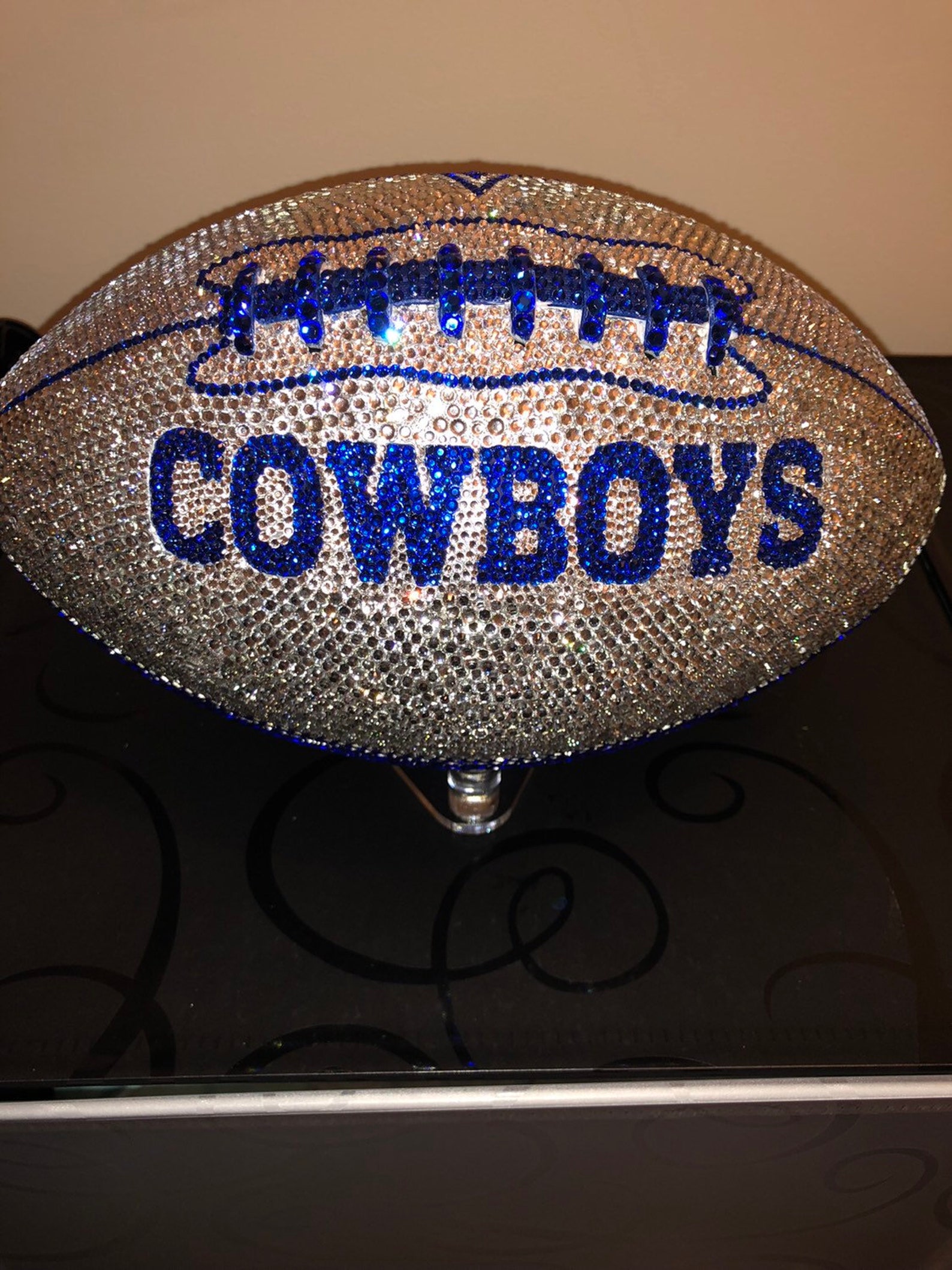 Custom Rhinestone Team Football | Etsy