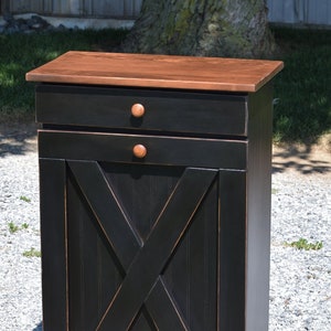 Trash Can | Amish Trash Can | Wooden Trash Bin | Extra Large ...