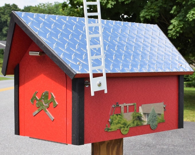 Fire Truck Mailbox - Etsy