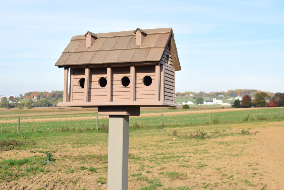Amish Handmade Purple Martin Birdhouse | Reclaimed Wood - Etsy