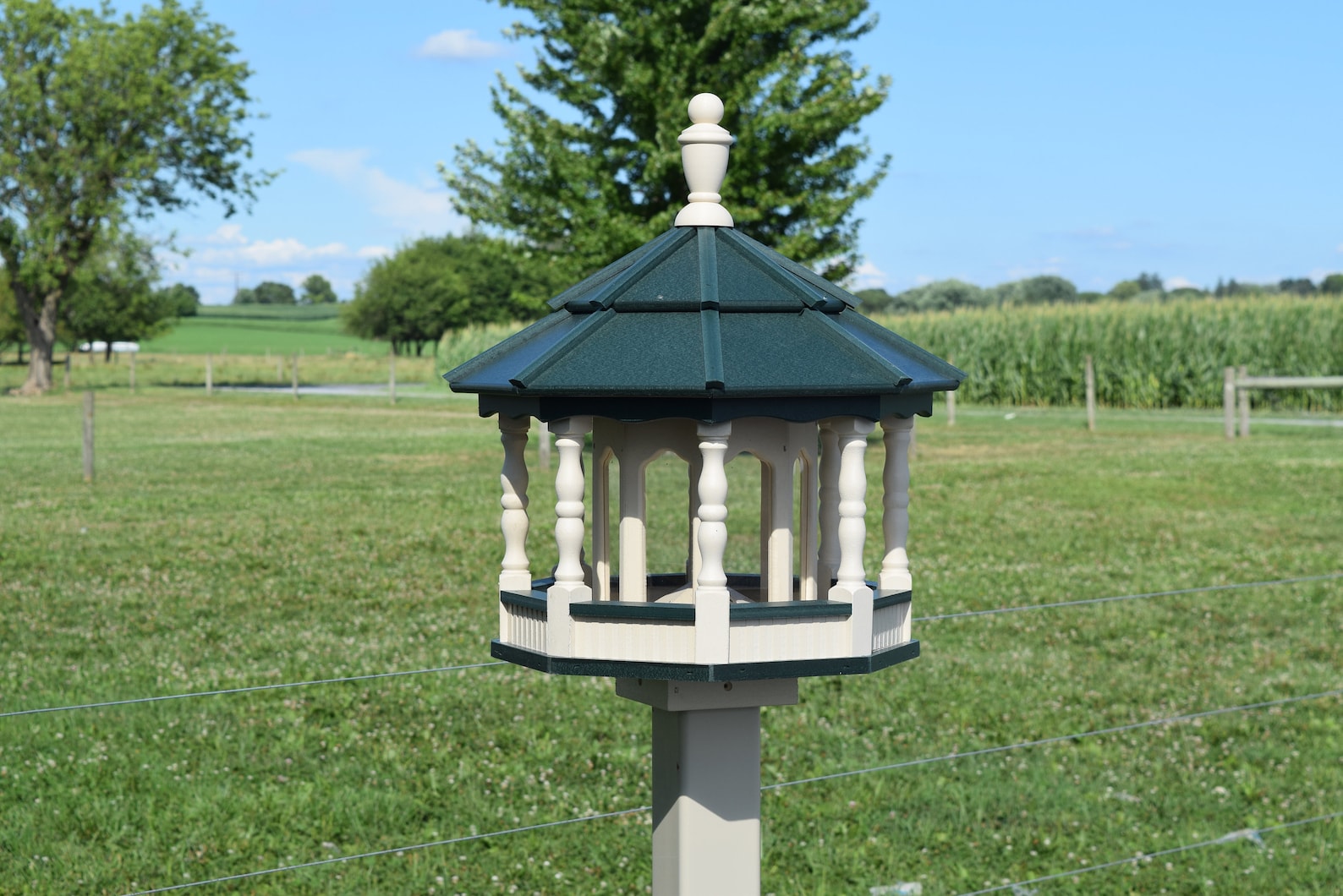 EXTRA LARGE Poly Spindle Bird Feeder | 10 Qt Capacity | Amish Handmade ...