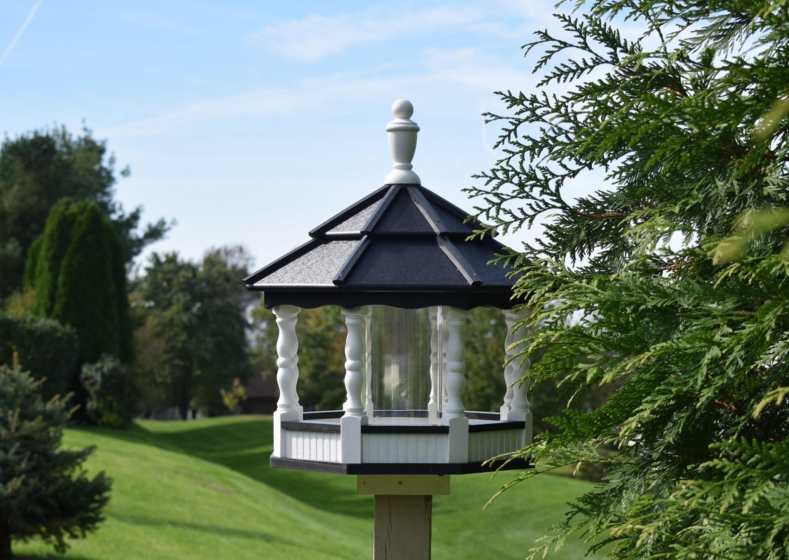 LARGE Poly Gazebo Bird Feeder SPINDLE Amish Handmade | Etsy