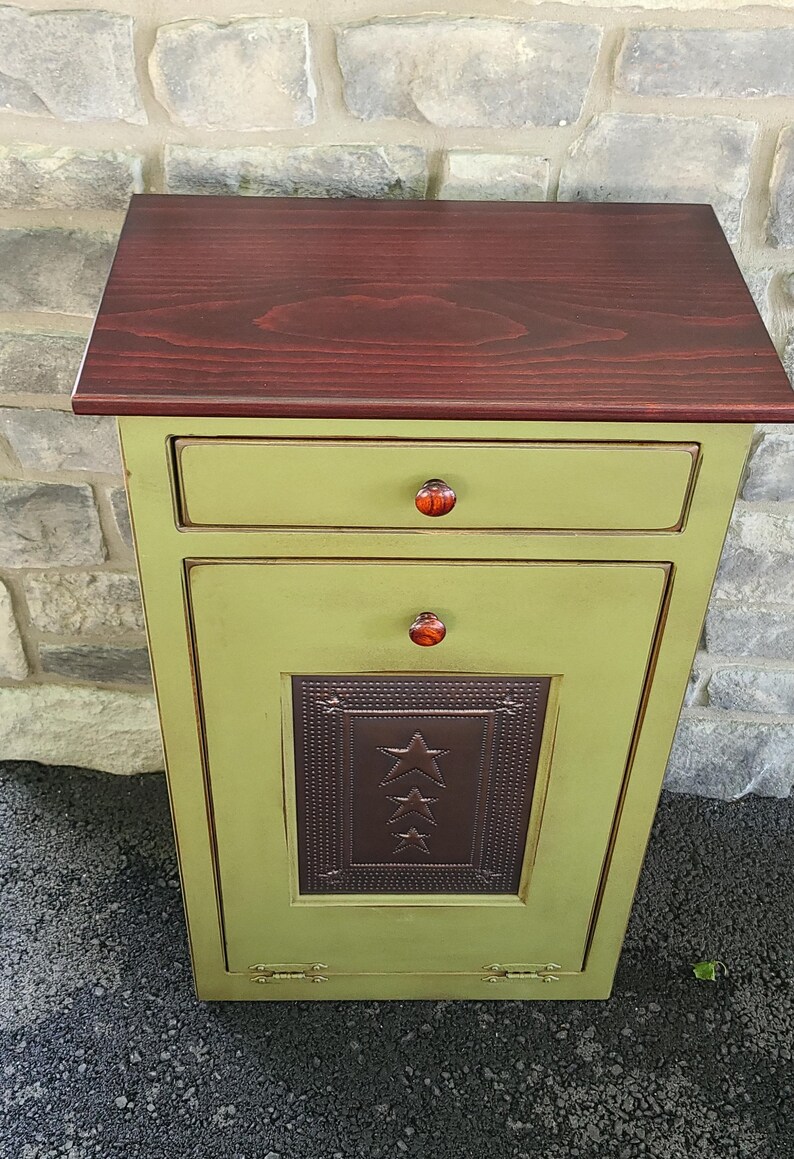 Amish Trash Can Trash Can Cabinet Made in USA Amish - Etsy Amish Trash Can Trash Can Cabinet Made in USA Amish - Etsy