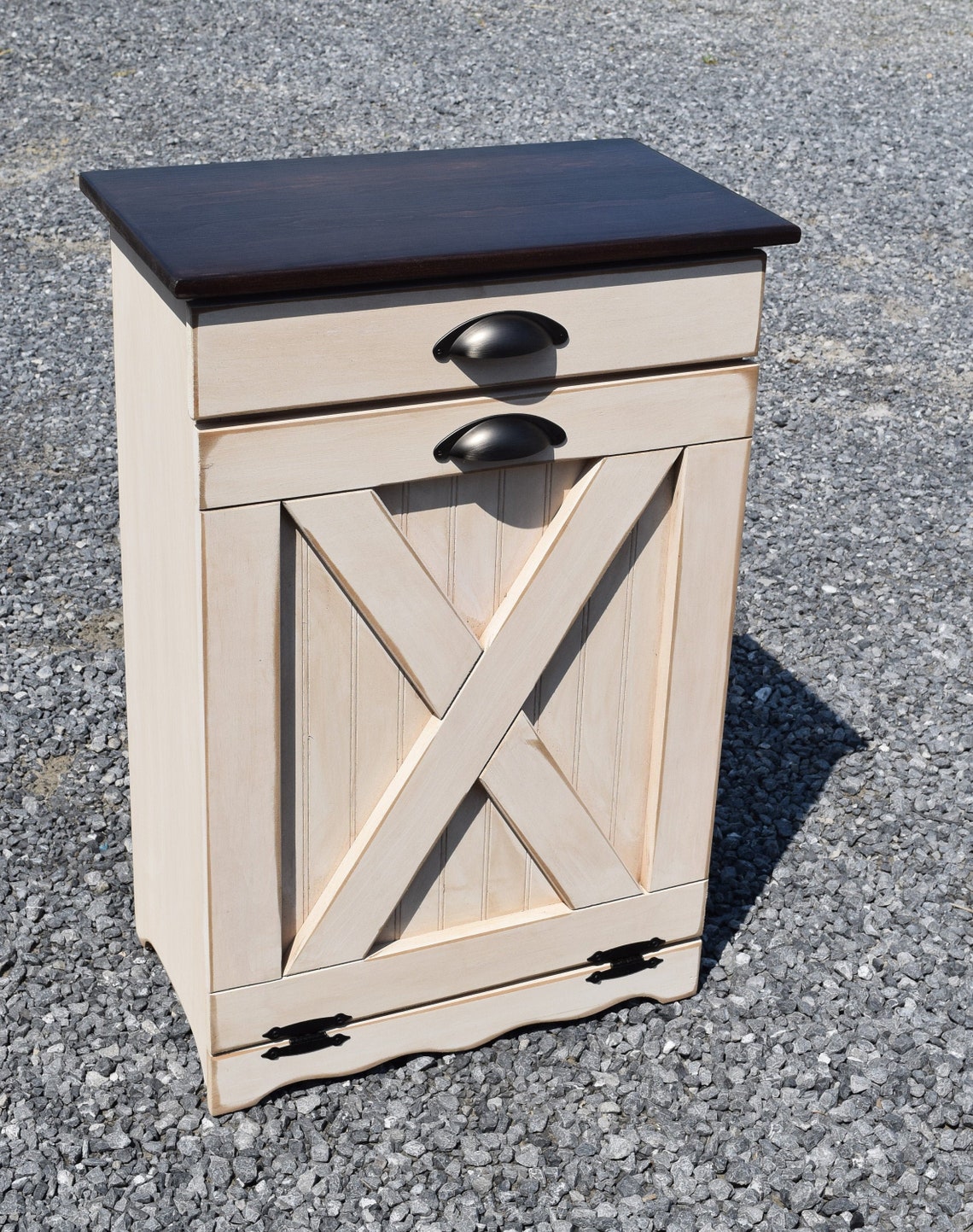 Trash Can Trash Bin Rustic Not Smooth Distressed Edges - Etsy