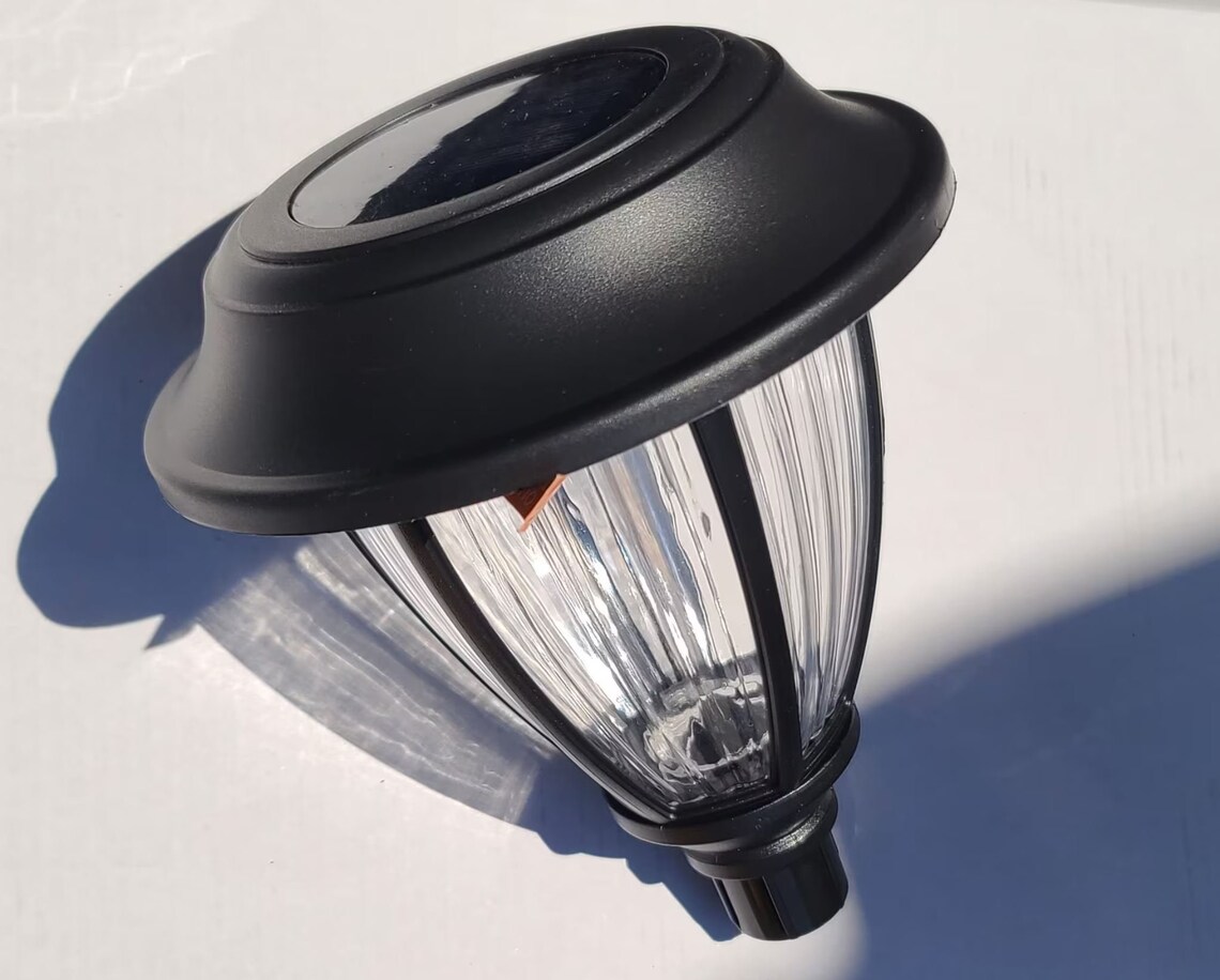 Lighthouse Mailbox Solar Light Amish Handmade White and Black Checkered ...