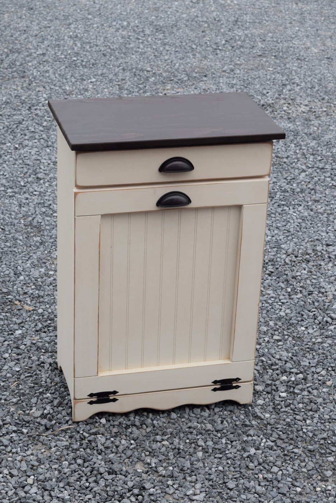 Amish Handmade Tilt-out Trash Can Cabinet | Rustic Pine, USA Made - Etsy