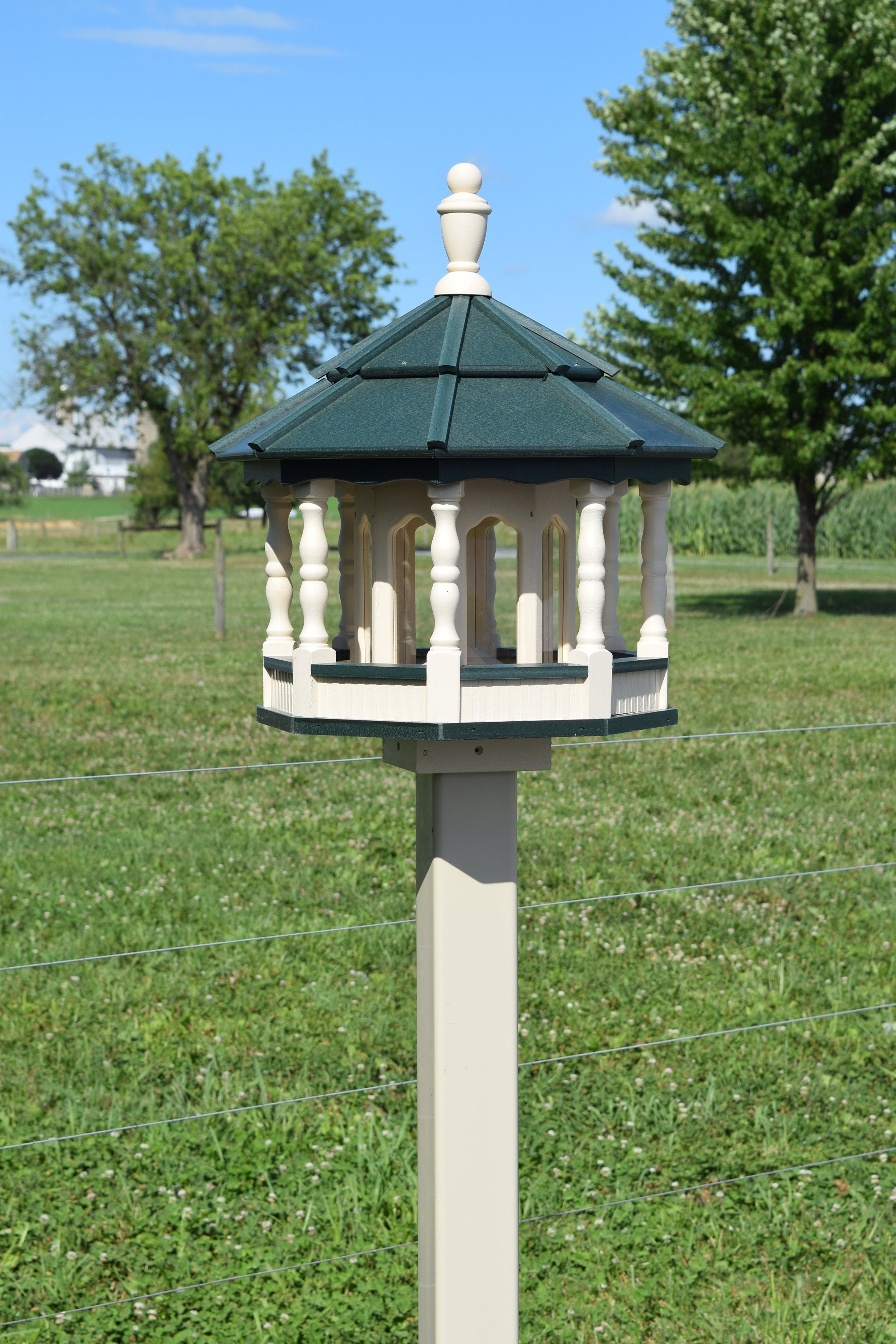 EXTRA LARGE Poly Spindle Bird Feeder | 10 Qt Capacity | Amish Handmade ...