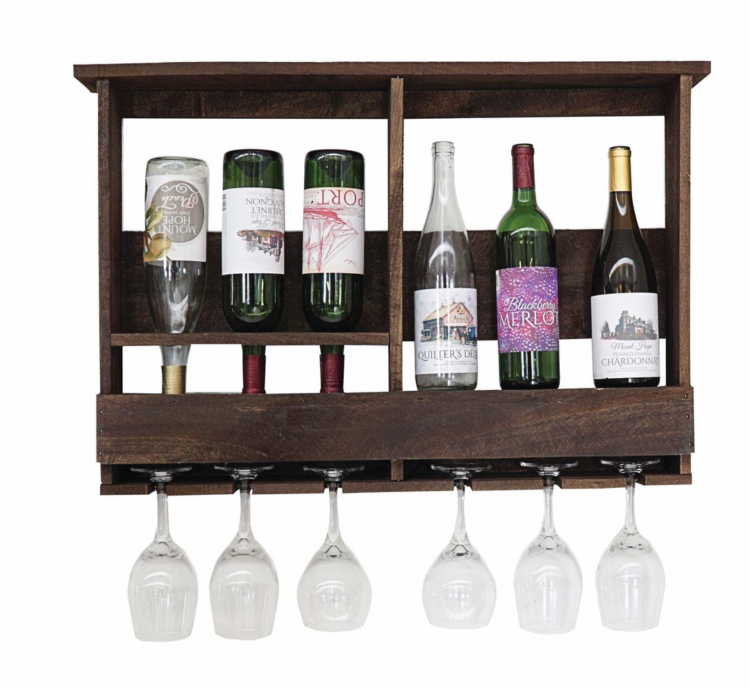 Wine Rack | Wooden Wine Shelf Rustic Wine Rack |not Smooth | Amish ...