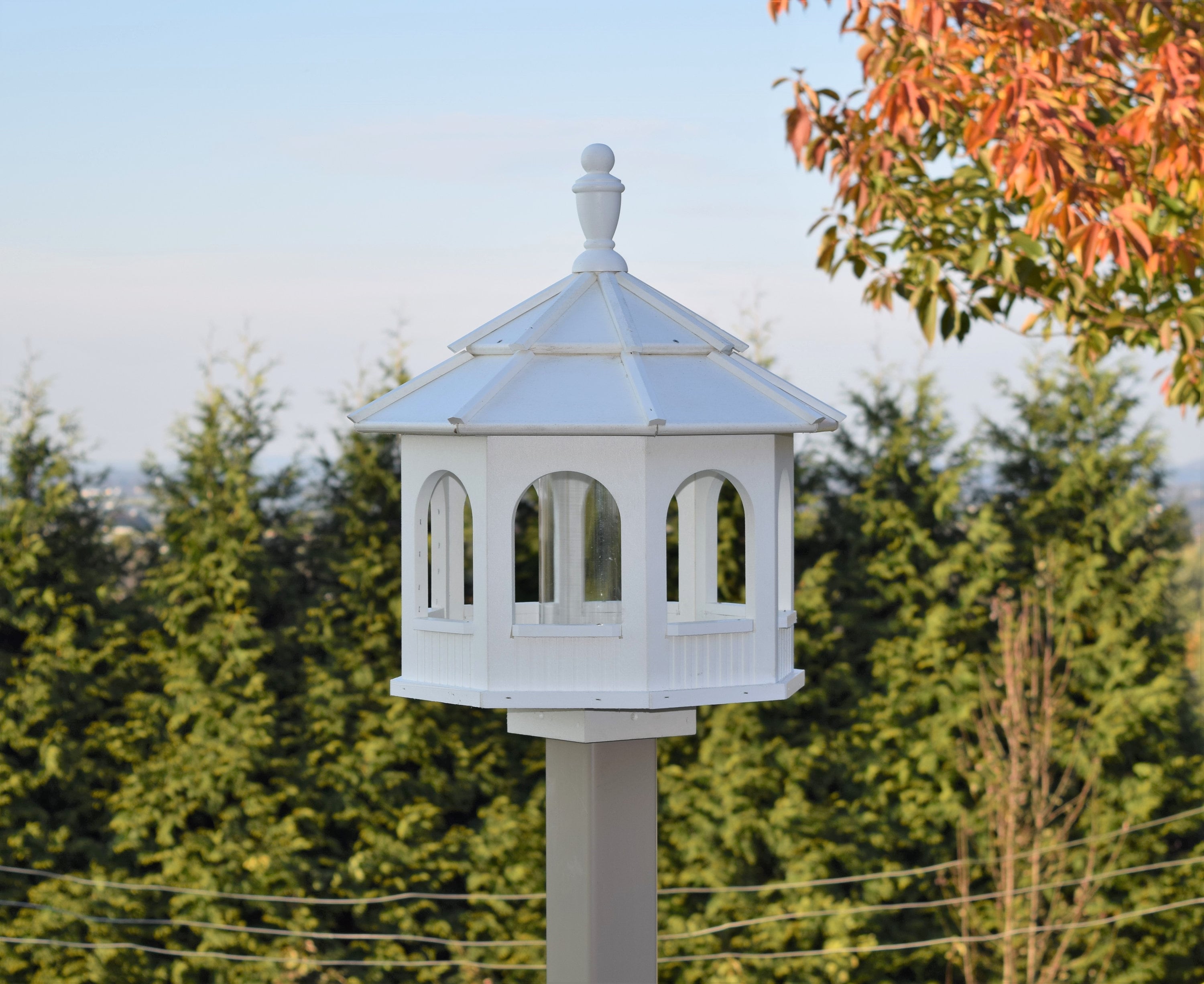 Large Bird Feeder Amish Made Poly Gazebo Bird Feeder - Etsy