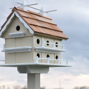 Amish Handmade Purple Martin Birdhouse | 14-room Bird House - Etsy