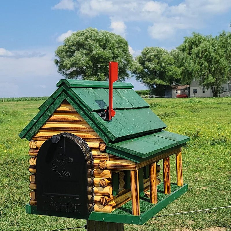 Log Cabin Mailbox - Etsy