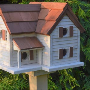 Cottage Bird House Reclaimed Wood Amish Handmade Made in - Etsy