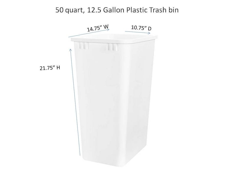 Extra Large Trash Bin | Unfinished | No Trim | Amish Handmade | Made in ...