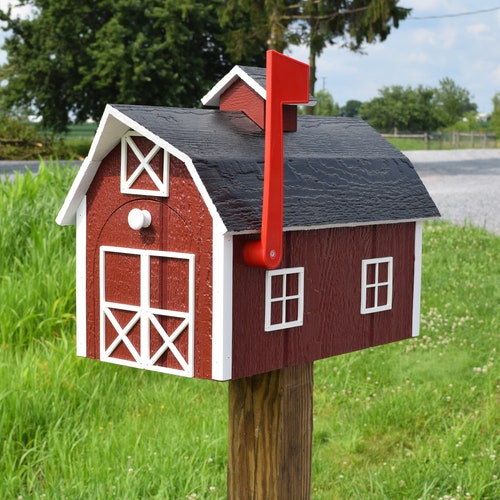 Amish Barn Style Mailbox | Etsy