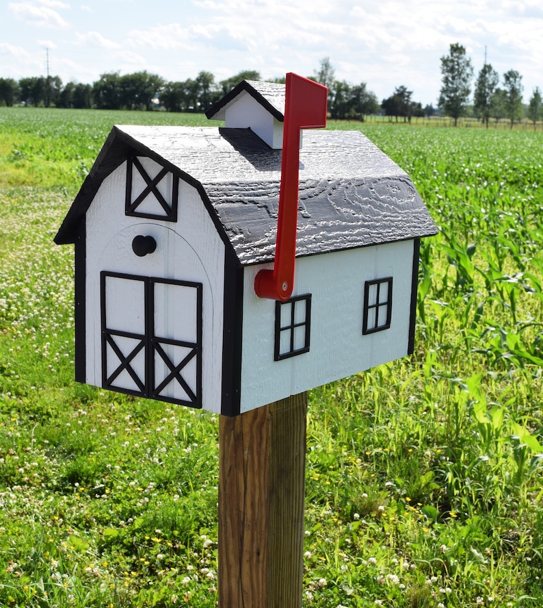 Barn Mailbox Amish Mailbox Amish Handmade Mailbox Made in - Etsy