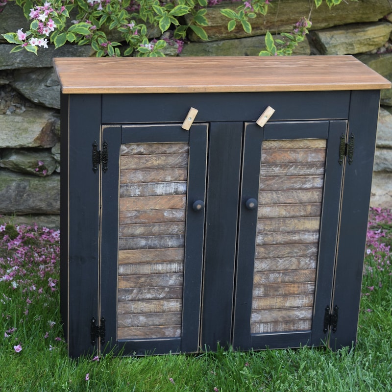 Primitive Hallway Cabinet - Etsy