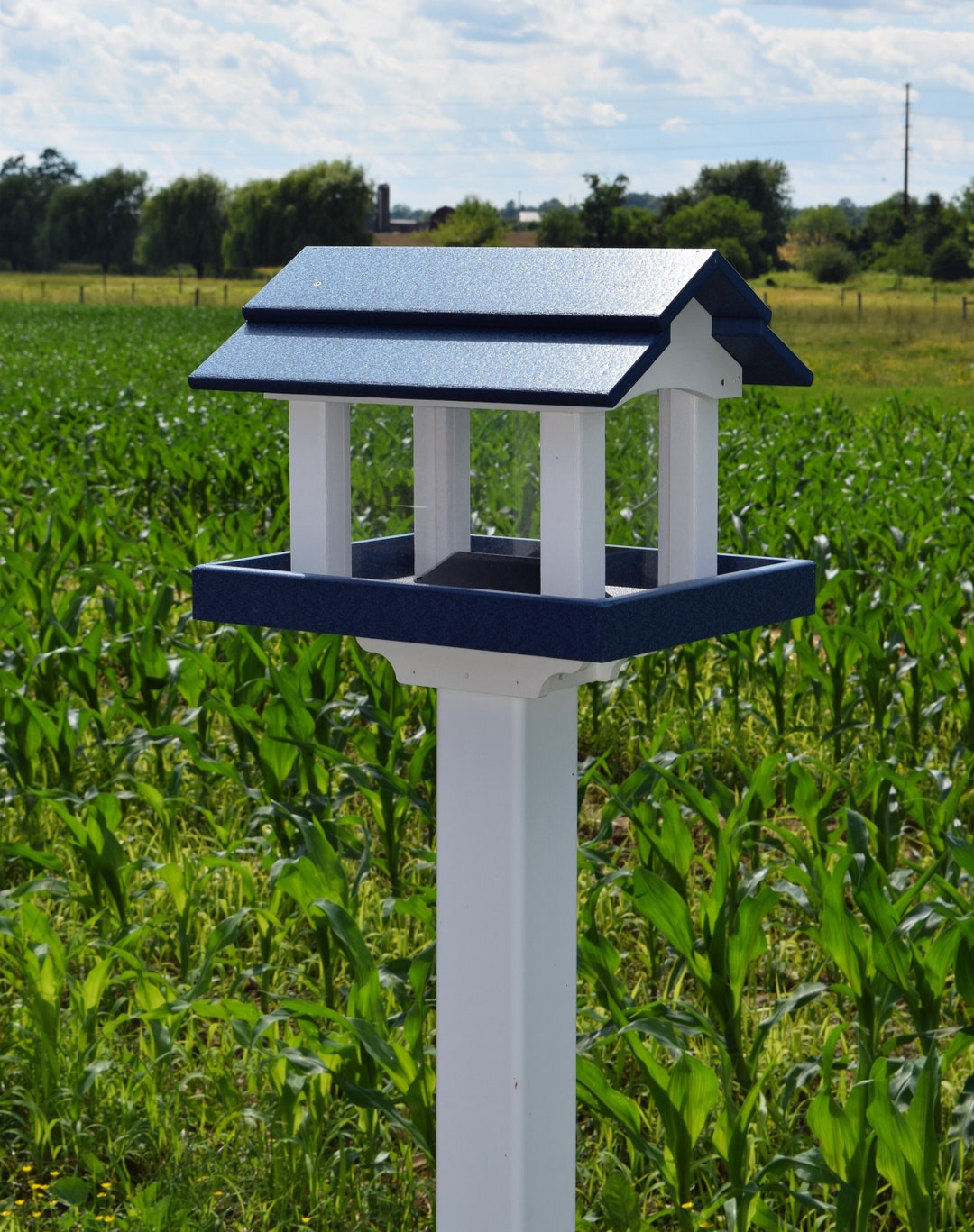 Rectangular Poly Bird Feeder Small Bird Feeder Amish Handmade Made in ...