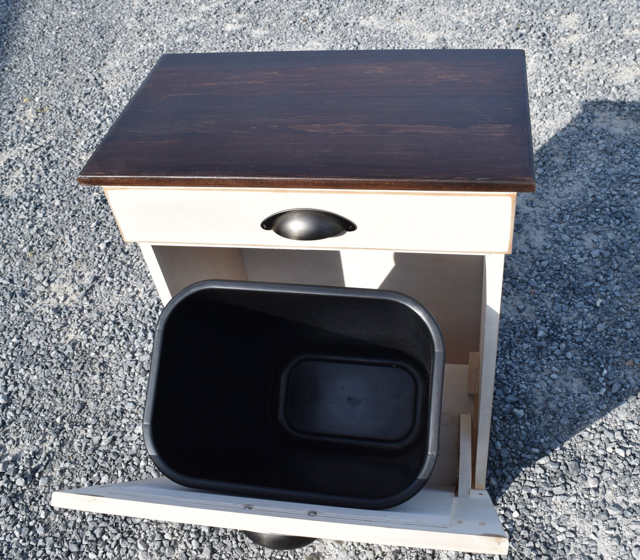 Trash Can Trash Bin Rustic Not Smooth Distressed Edges - Etsy