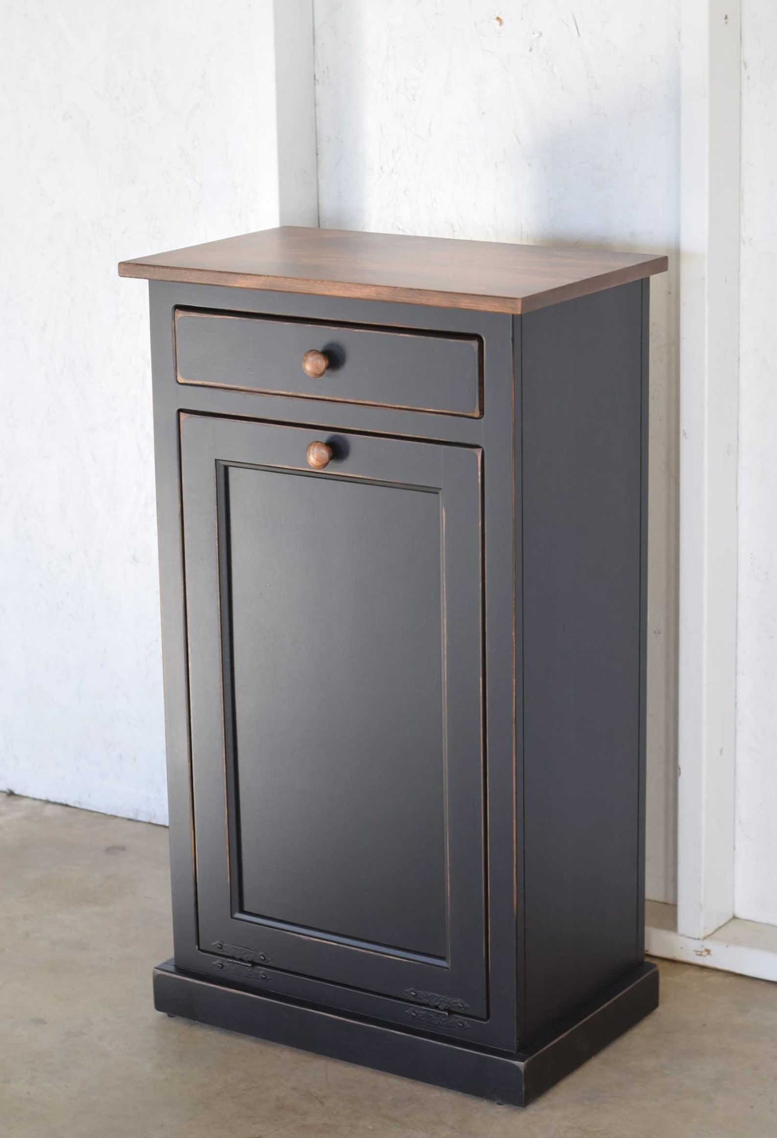 Amish Handmade Tilt-out Trash Can Cabinet | 50 Qt, Pinewood - Etsy