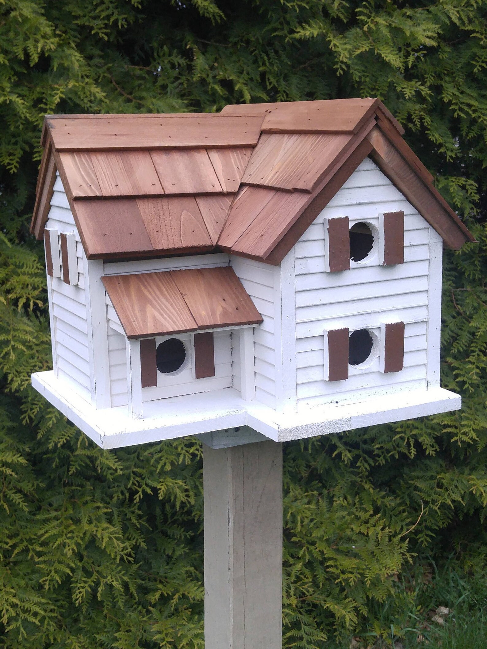 Cottage Bird House Reclaimed Wood Amish Handmade Made in - Etsy
