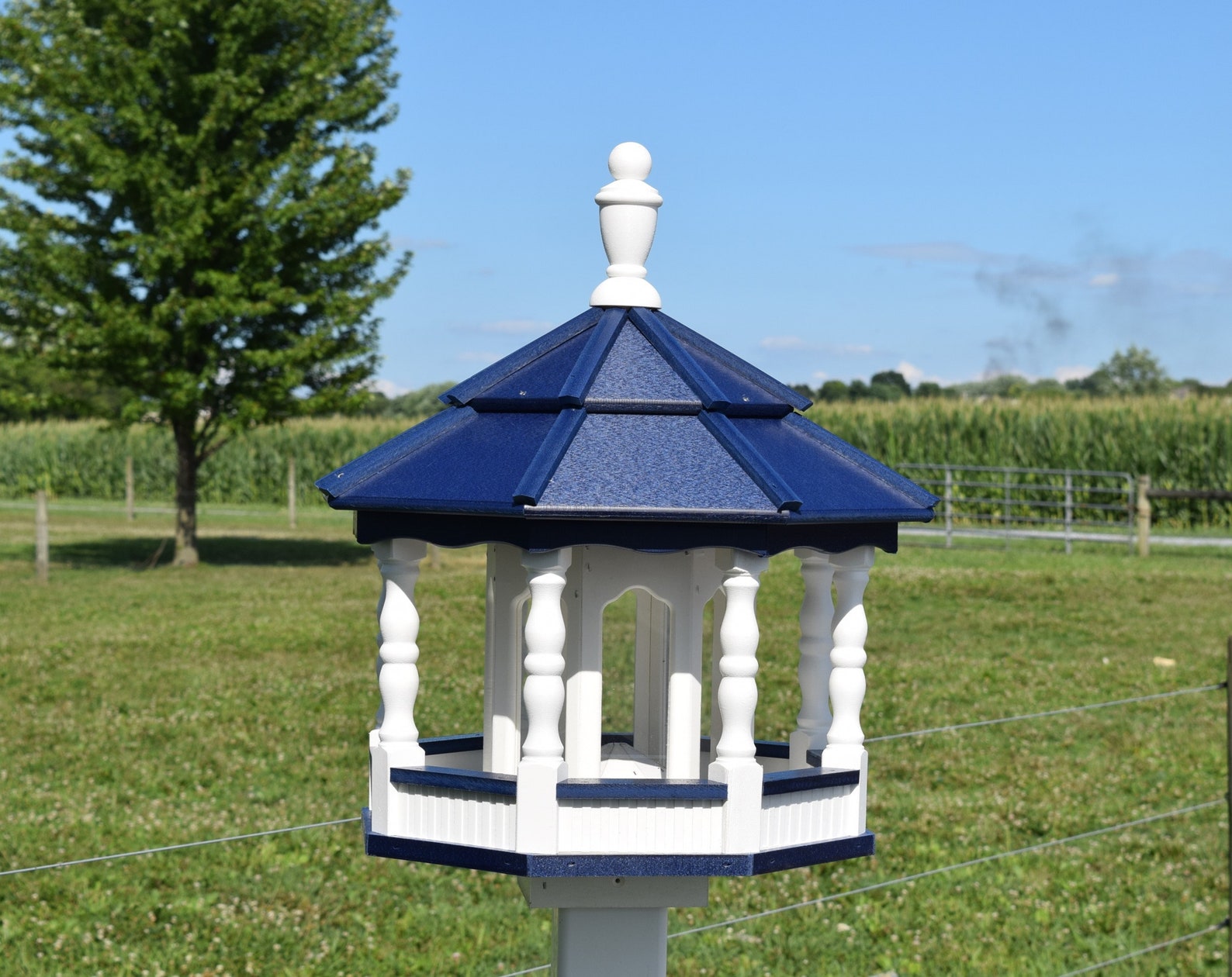 EXTRA LARGE Poly Spindle Bird Feeder | 10 Qt Capacity | Amish Handmade ...