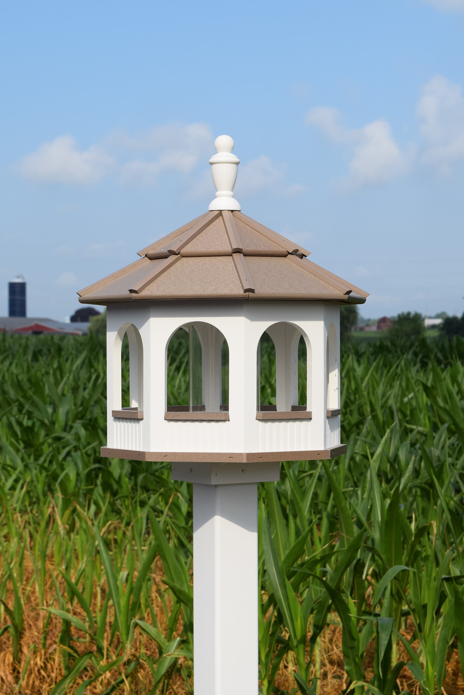 Amish Handmade Octagon Bird Feeder | Large Poly Gazebo - Etsy