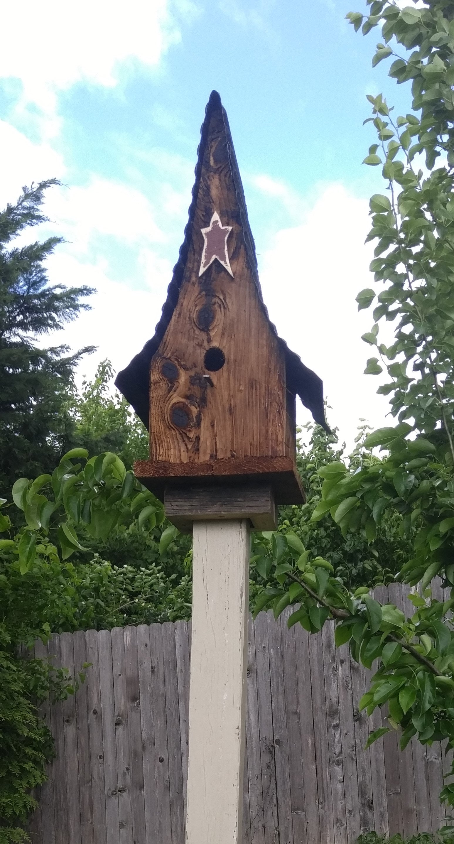 Large Birdhouse Shanty Birdhouse A-frame Reclaimed Wood - Etsy