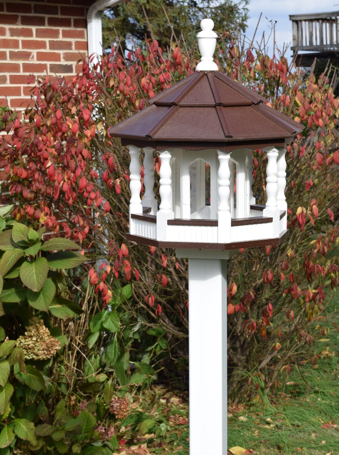 EXTRA LARGE Poly Spindle Bird Feeder | 10 Qt Capacity | Amish Handmade ...