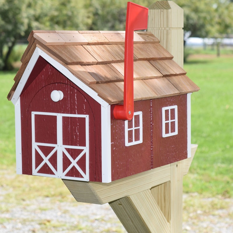Wood Mailbox - Etsy