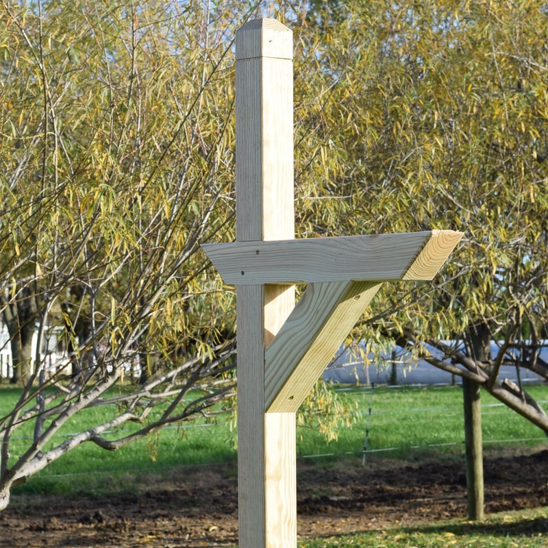 Wood Mailbox Post - Etsy