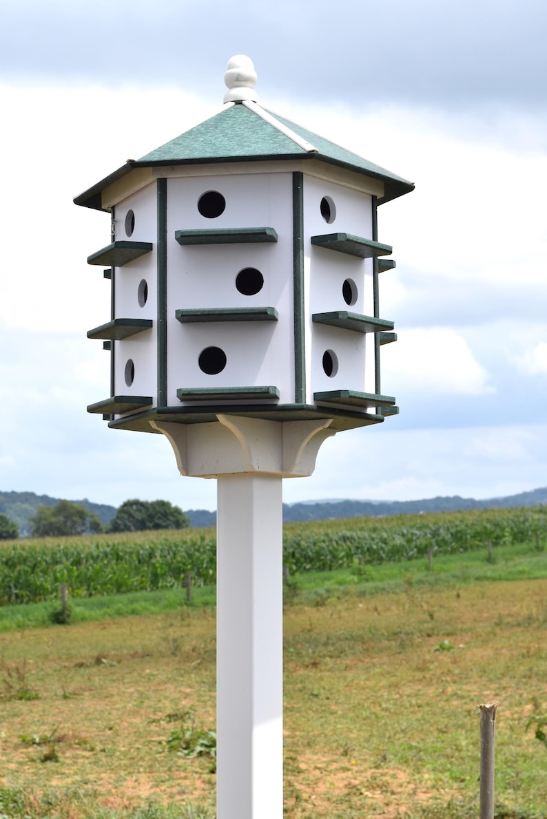 Amish Handmade Martin Birdhouse | Extra Large Poly Lumber, 18 Rooms - Etsy